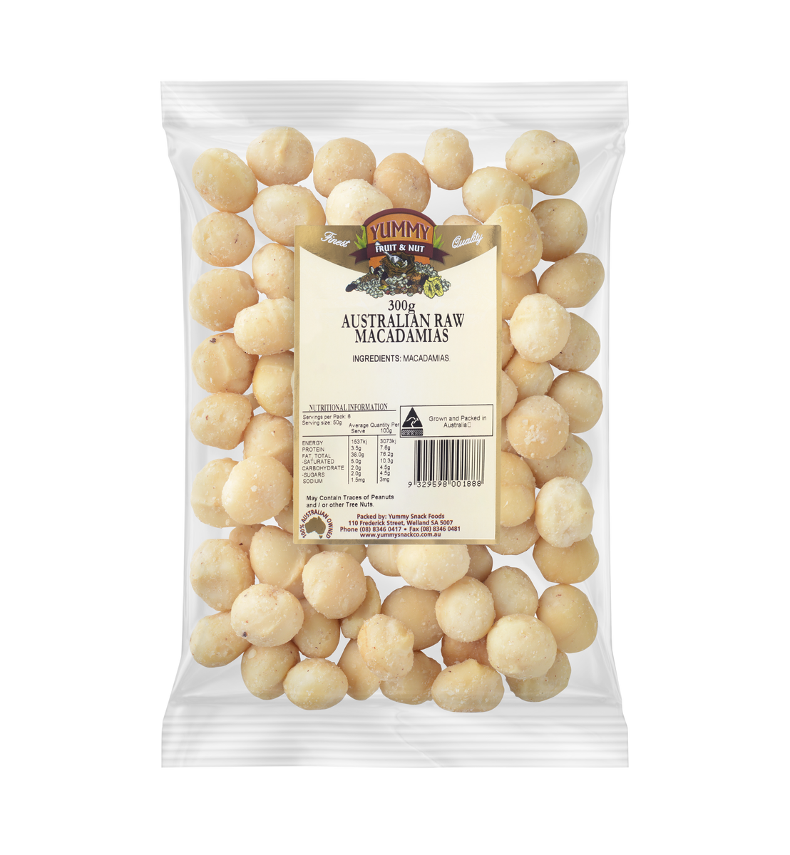 Yummy Raw Macadamia Nuts 300g – Fresh Sensations Online