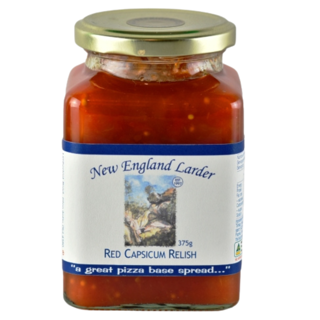 New England Larder Red Capsicum Relish 375g – Fresh Sensations Online