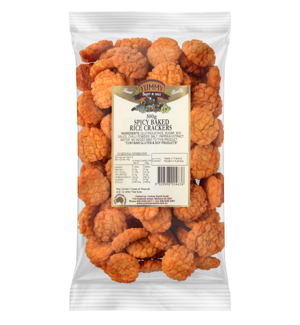 Yummy Rice Cracker Spicy Baked 300g – Fresh Sensations Online