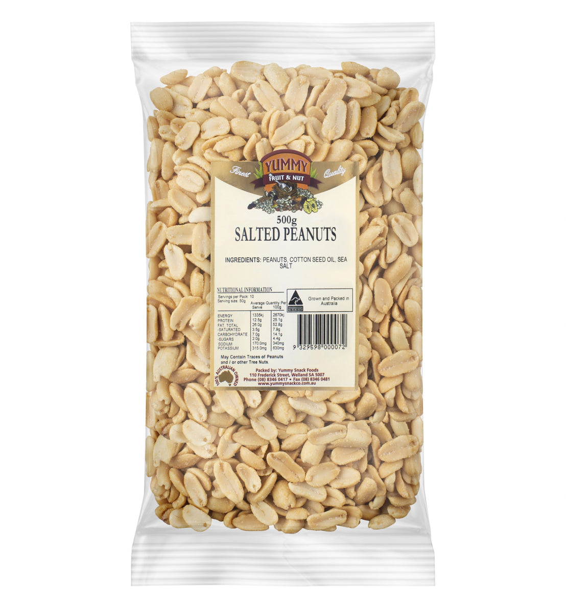 Yummy Peanuts Salted 500g – Fresh Sensations Online